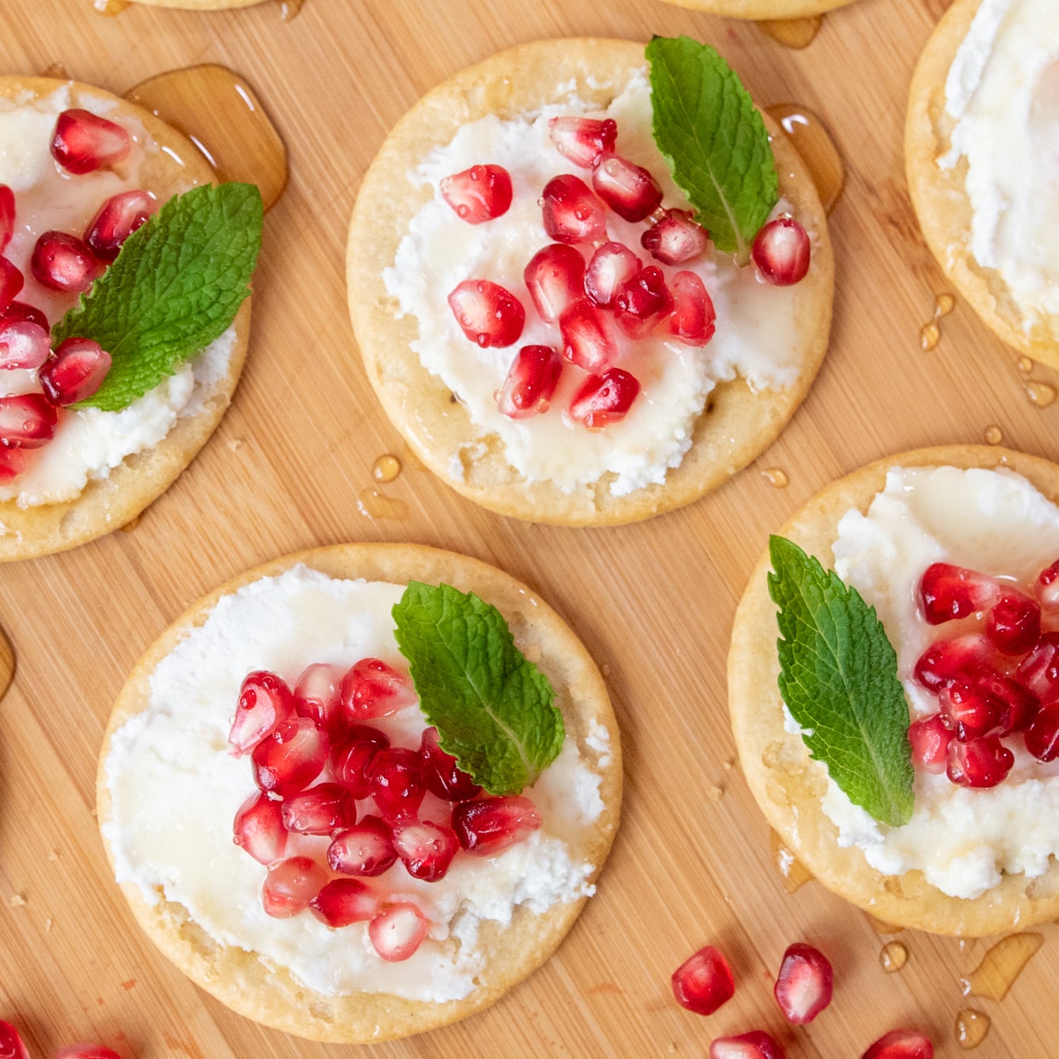 Easy Goat Cheese Appetizer: Christmas on a Cracker - The Kingston Home