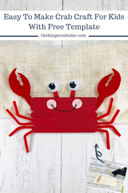 Easy To Make Crab Craft For Kids With Free Template - The Kingston Home
